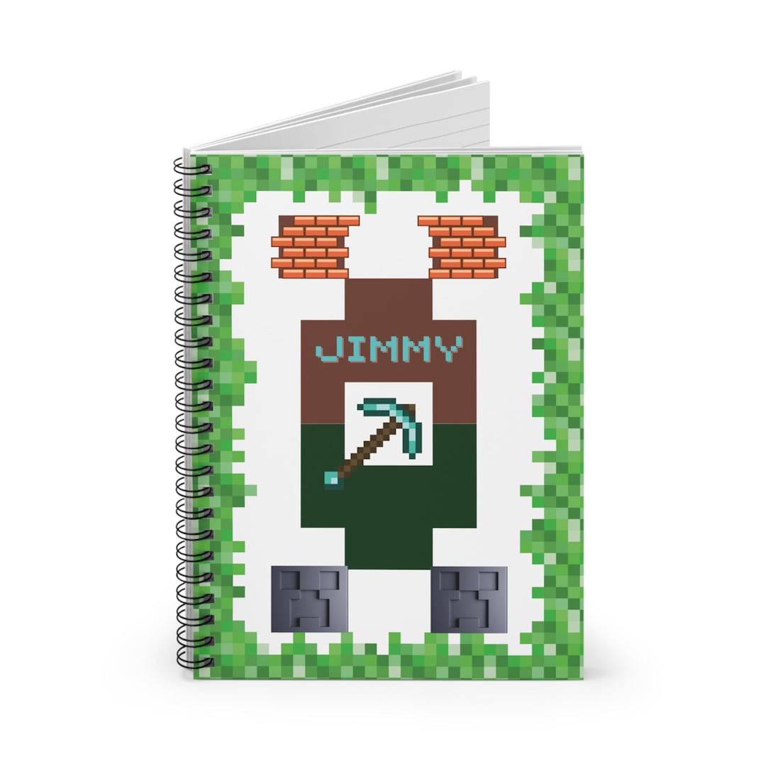 Custom Minecraft Notebook, Minecraft Journal, Back to School Notebook ...