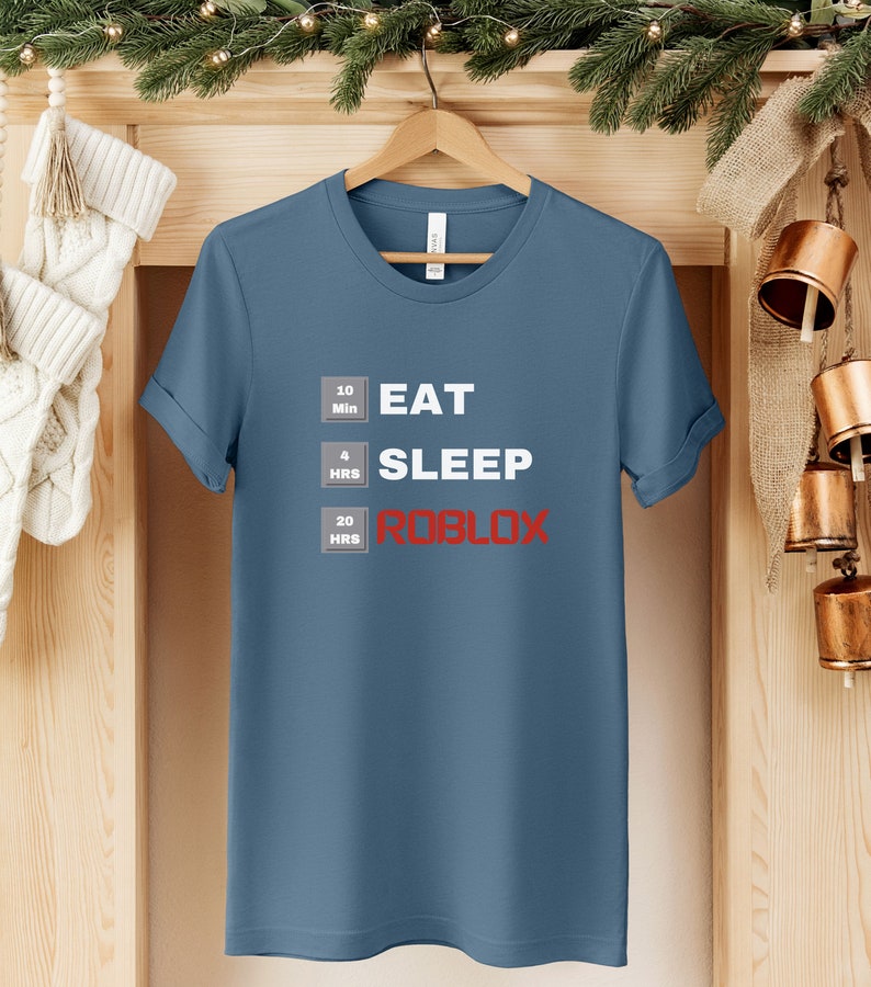 Eat Sleep Roblox T Shirt, Roblox Shirt,gamer Shirt,roblox Lover Shirt ...