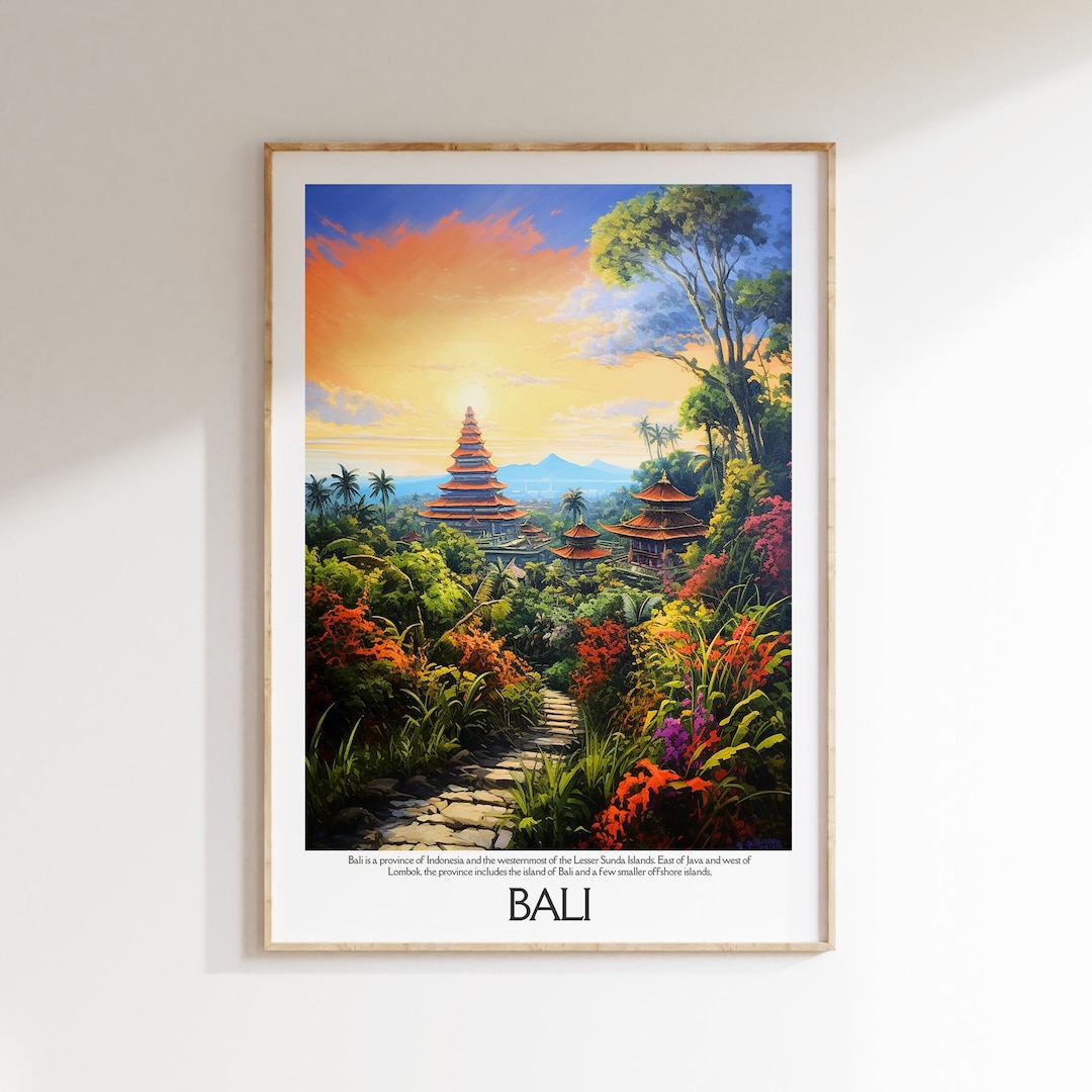 Bali Print Bali Poster Bali Wall Art Bali Art Print Bali - Etsy