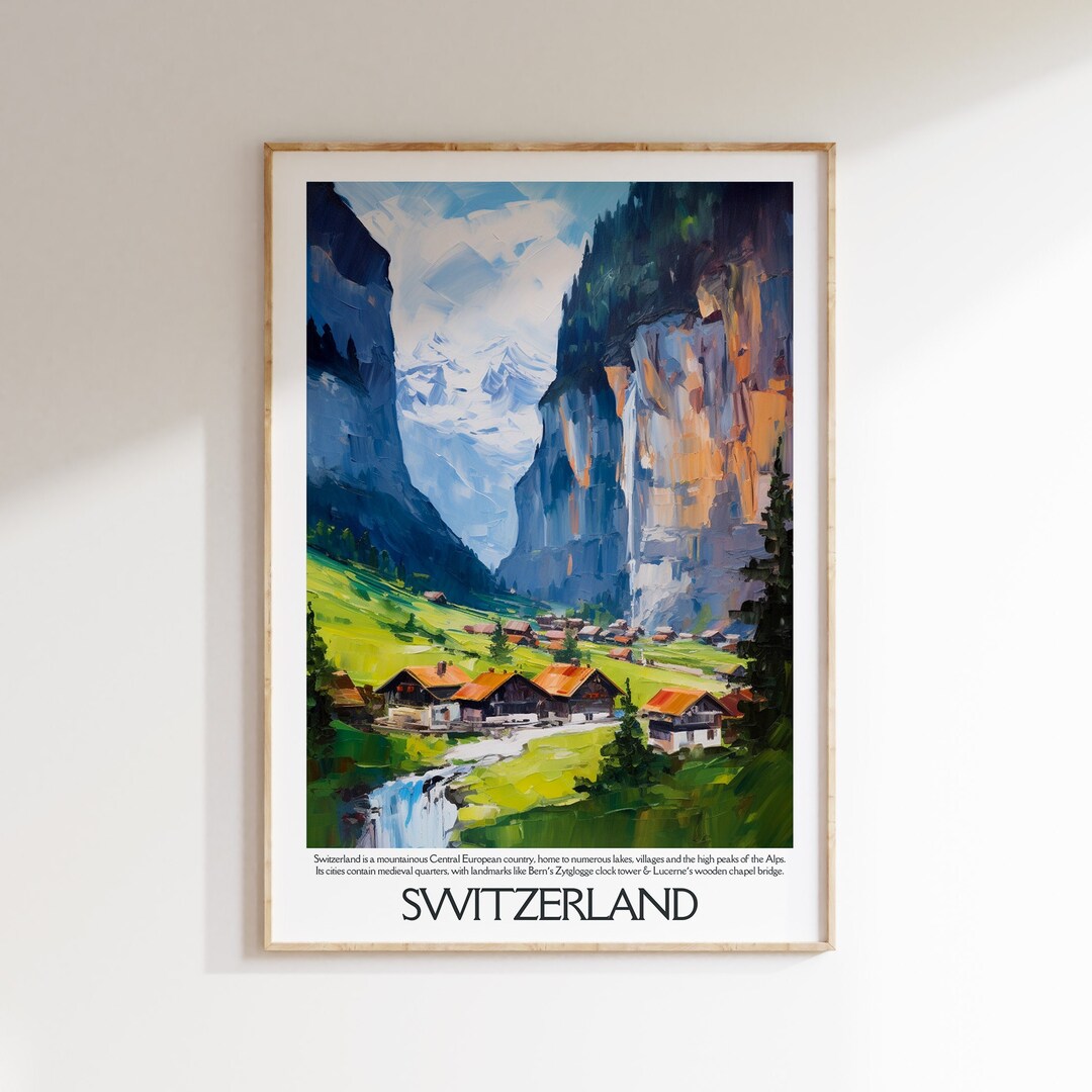 Switzerland Print, Switzerland Poster, Switzerland Wall Art ...