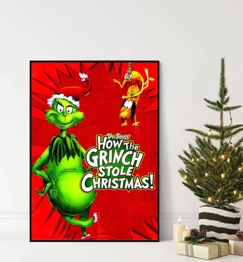 Dr. Seuss How the Grinch Stole Christmas Poster Wall Decor - Etsy