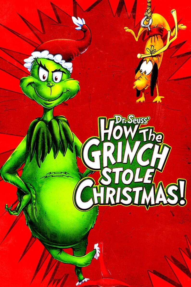 Dr. Seuss How the Grinch Stole Christmas Poster Wall Decor - Etsy