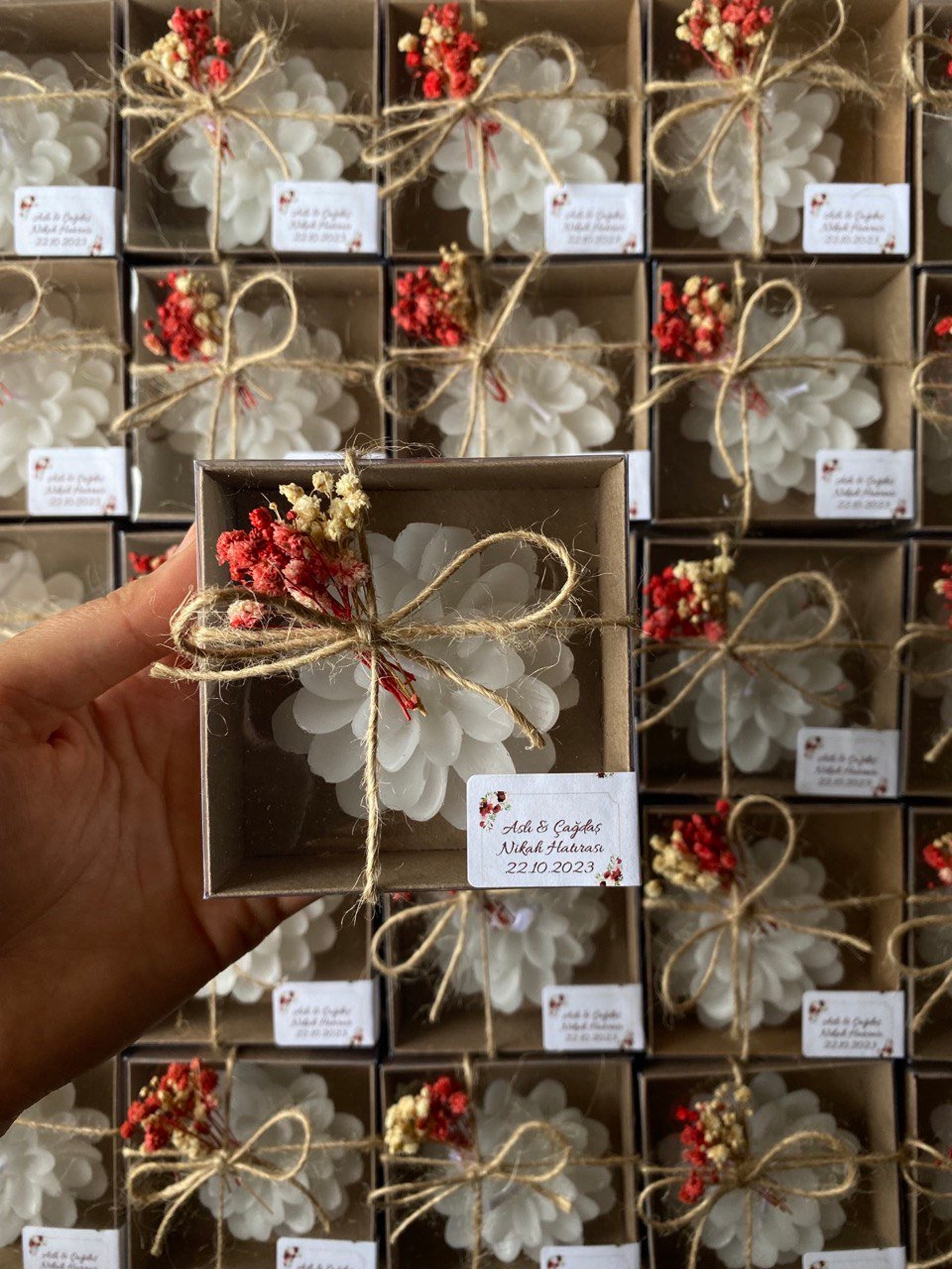 Lotus Flower Shaped Gift Candle, Lotus Candle Wedding Gift, Lotus ...