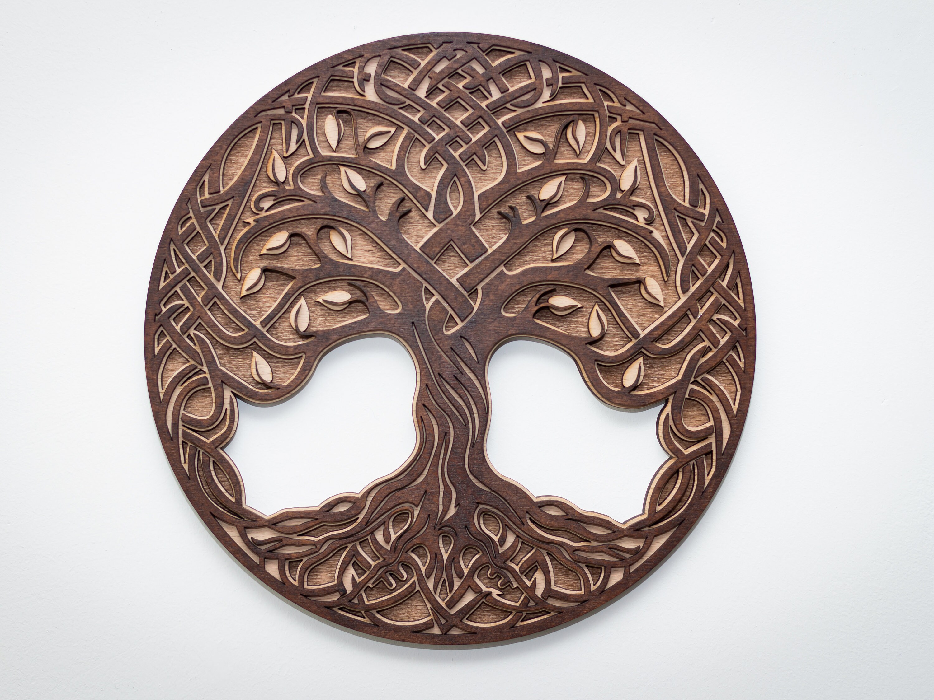 Multilayer Laser Cut File for Creating Tree of Life Wooden 3D Wall Art ...