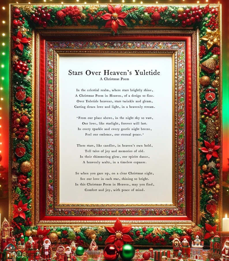 Christmas Poems, Christmas Poem From Heaven, Christmas Poem in Heaven ...