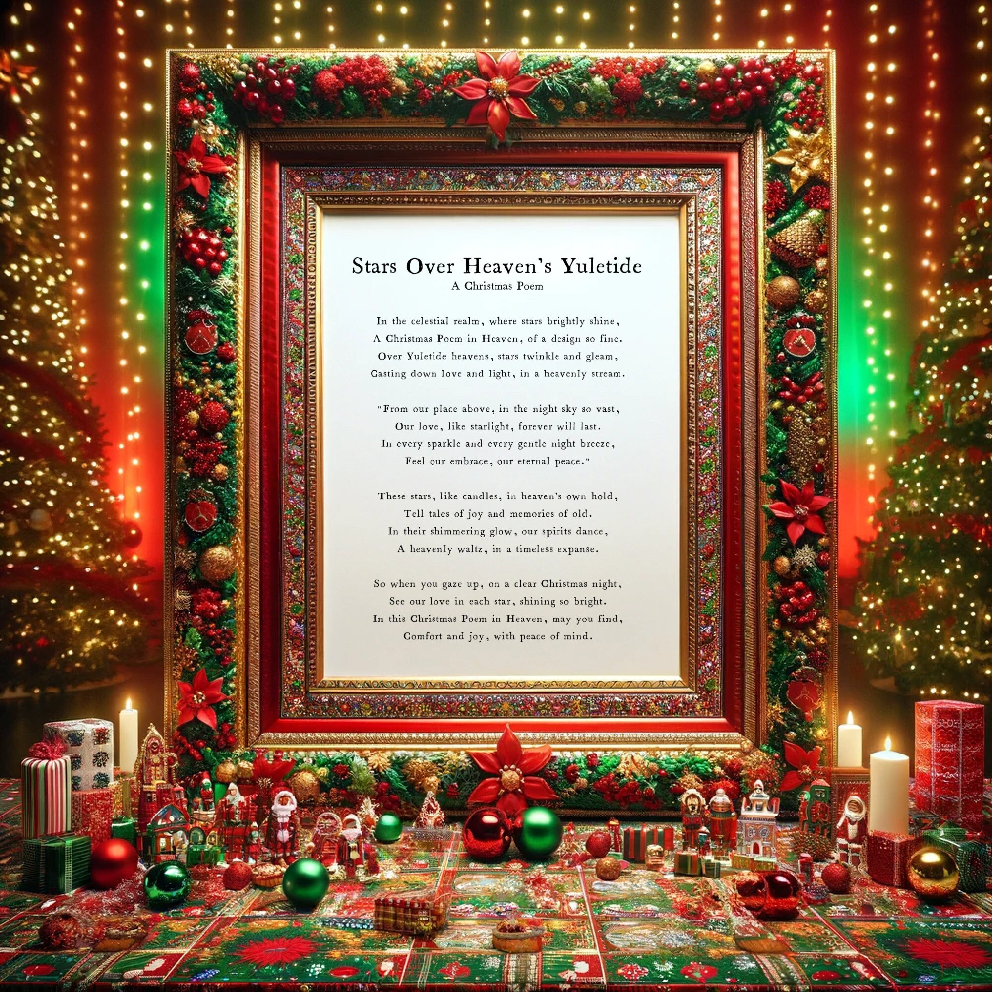 Christmas Poems, Christmas Poem From Heaven, Christmas Poem in Heaven ...