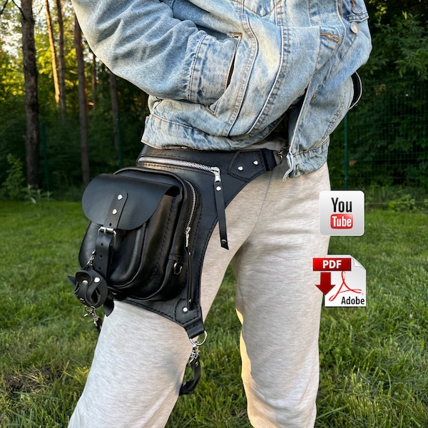 Motorcycle Leg Bag - Etsy