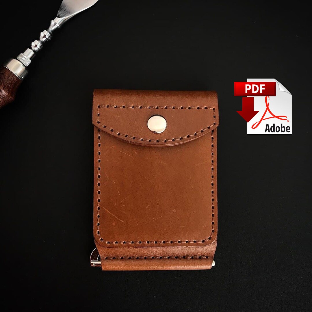 Leather Money Clip Wallet PDF Pattern (A4) - Etsy