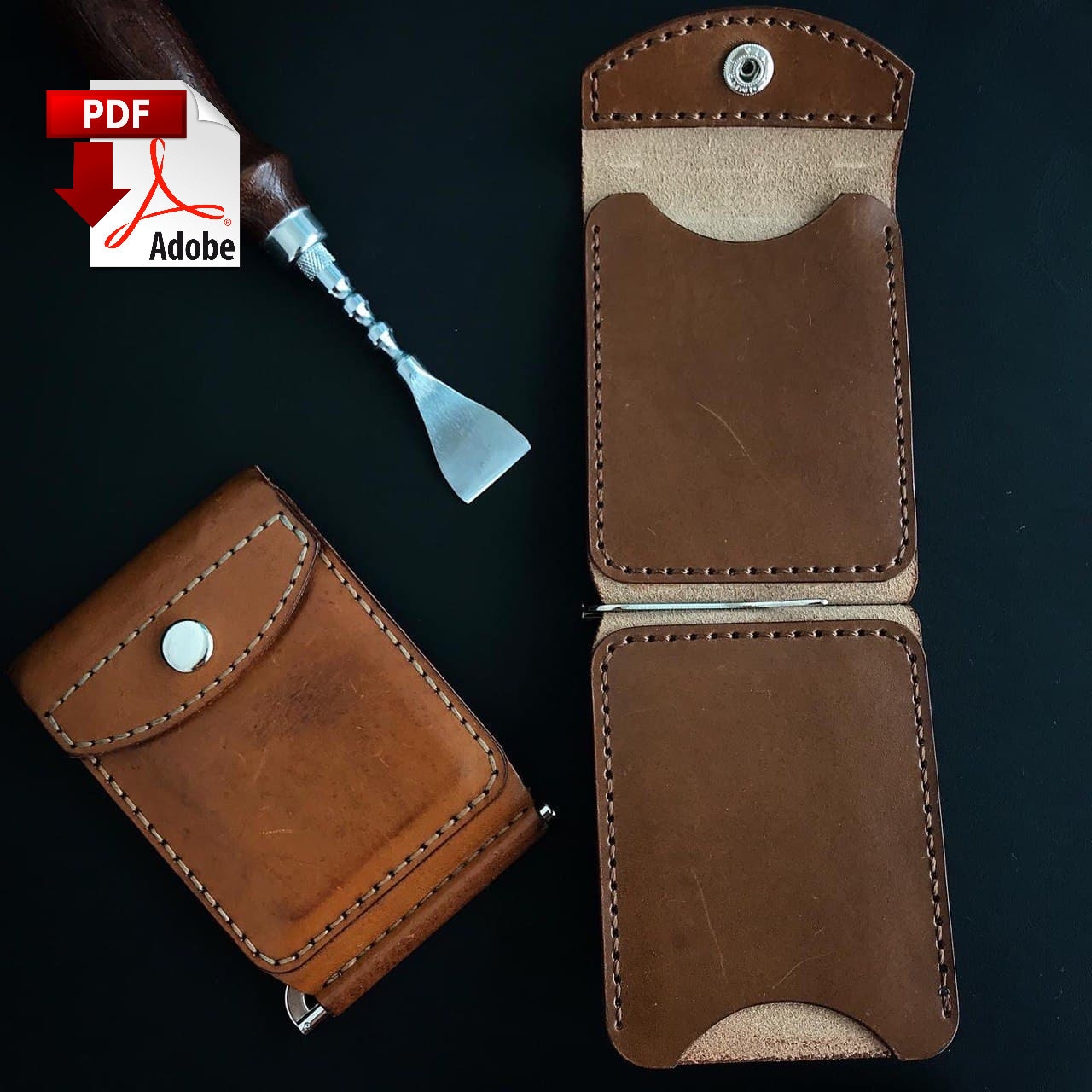 Leather Money Clip Wallet PDF Pattern (A4) - Etsy