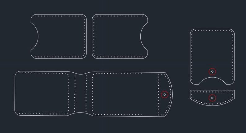 Leather Money Clip Wallet PDF Pattern (A4) - Etsy