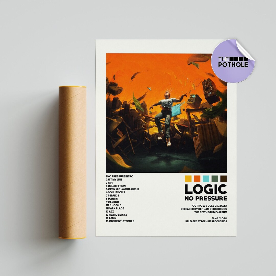 Logic Posters / No Pressure Poster Tracklist Poster Album - Etsy