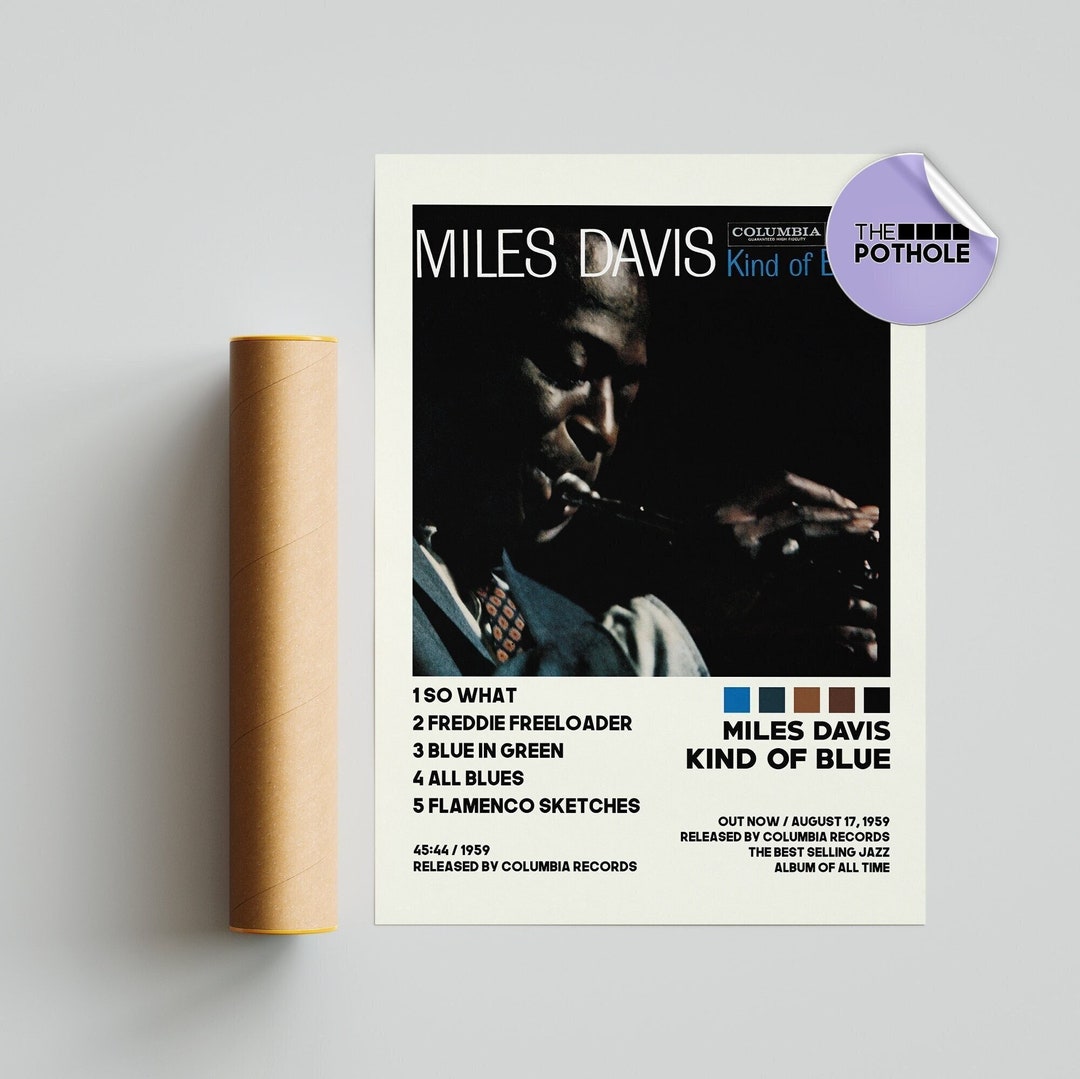 Miles Davis Posters / Kind of Blue Poster / Miles Davis Kind - Etsy