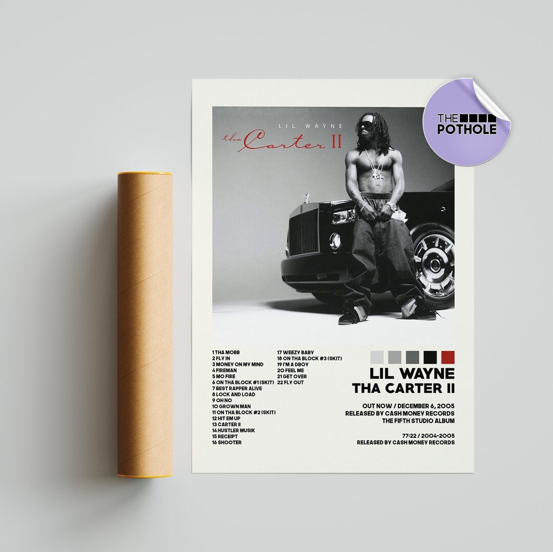 Lil Wayne Posters / Tha Carter II Poster / Album Cover Poster - Etsy