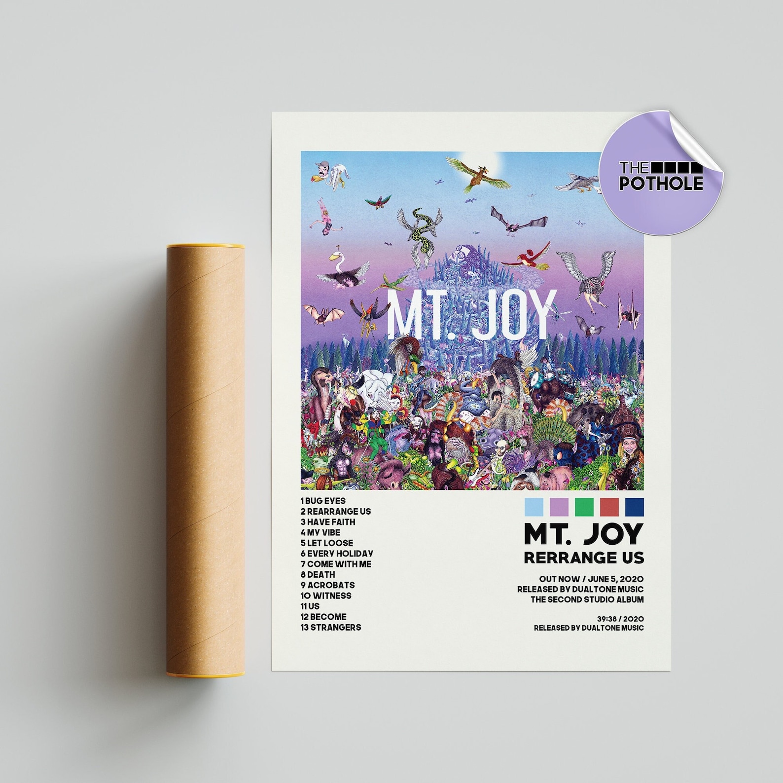 Mt. Joy Posters, Mt. Joy Poster, Mt. Joy, Rearrange Us, Album Cover ...