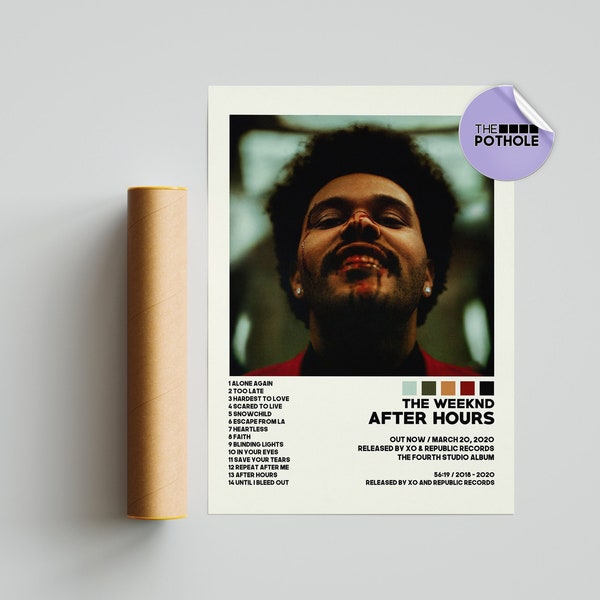 The Weeknd Poster After Hours - Etsy