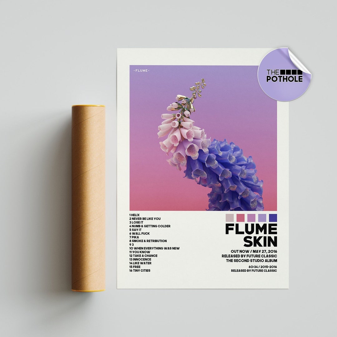 Flume Posters / Skin Poster / Album Cover Poster / Poster Print Wall Art / Custom Poster / Home ...