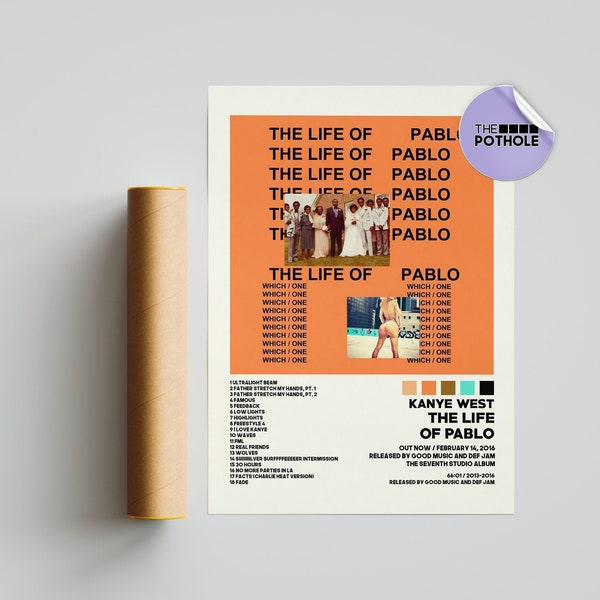 Kanye Life of Pablo Print - Etsy