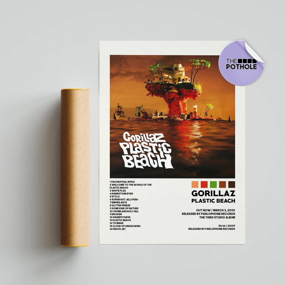 Gorillaz Posters / Plastic Beach Poster / Album Cover Poster - Etsy