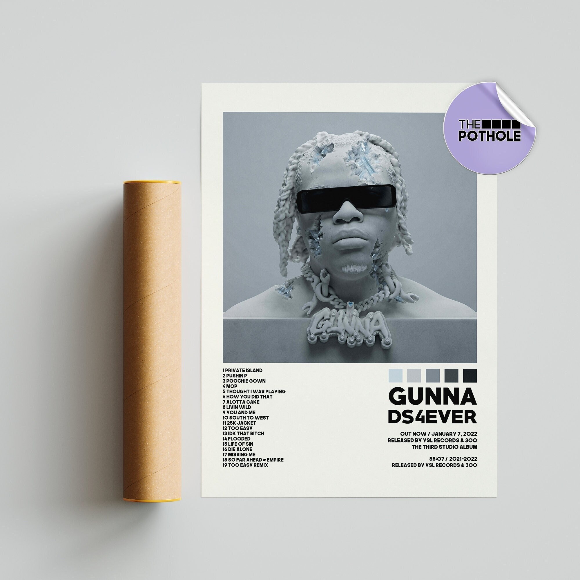 Gunna Poster DS4EVER Poster Gunna, Tracklist Album Cover Poster / Album ...