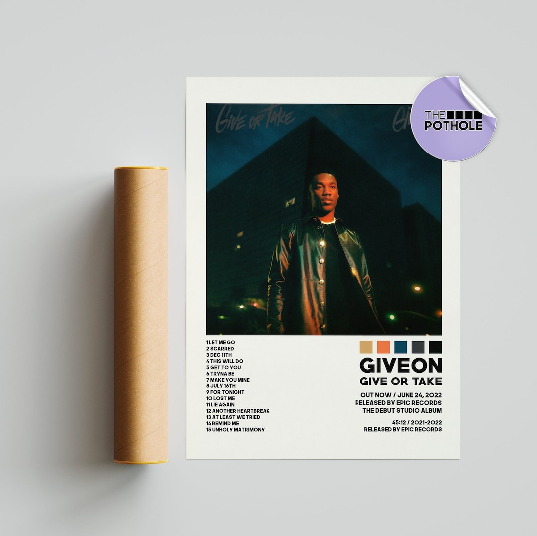 Giveon Posters / Give or Take Poster / Blonde Tracklist / Album Cover ...