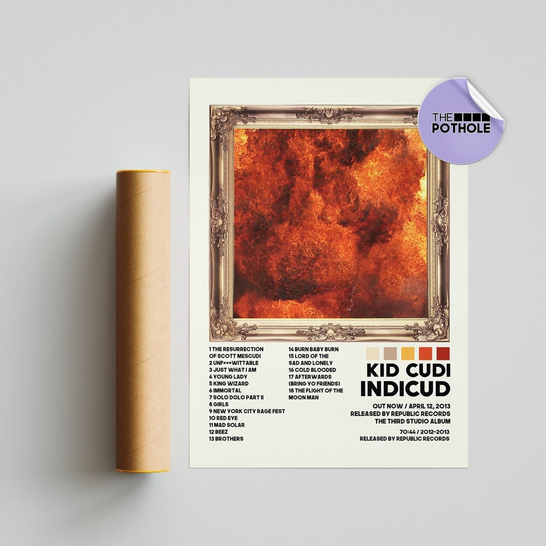 Kid Cudi Poster / Indicud Poster / Album Cover Poster Poster Print Wall ...