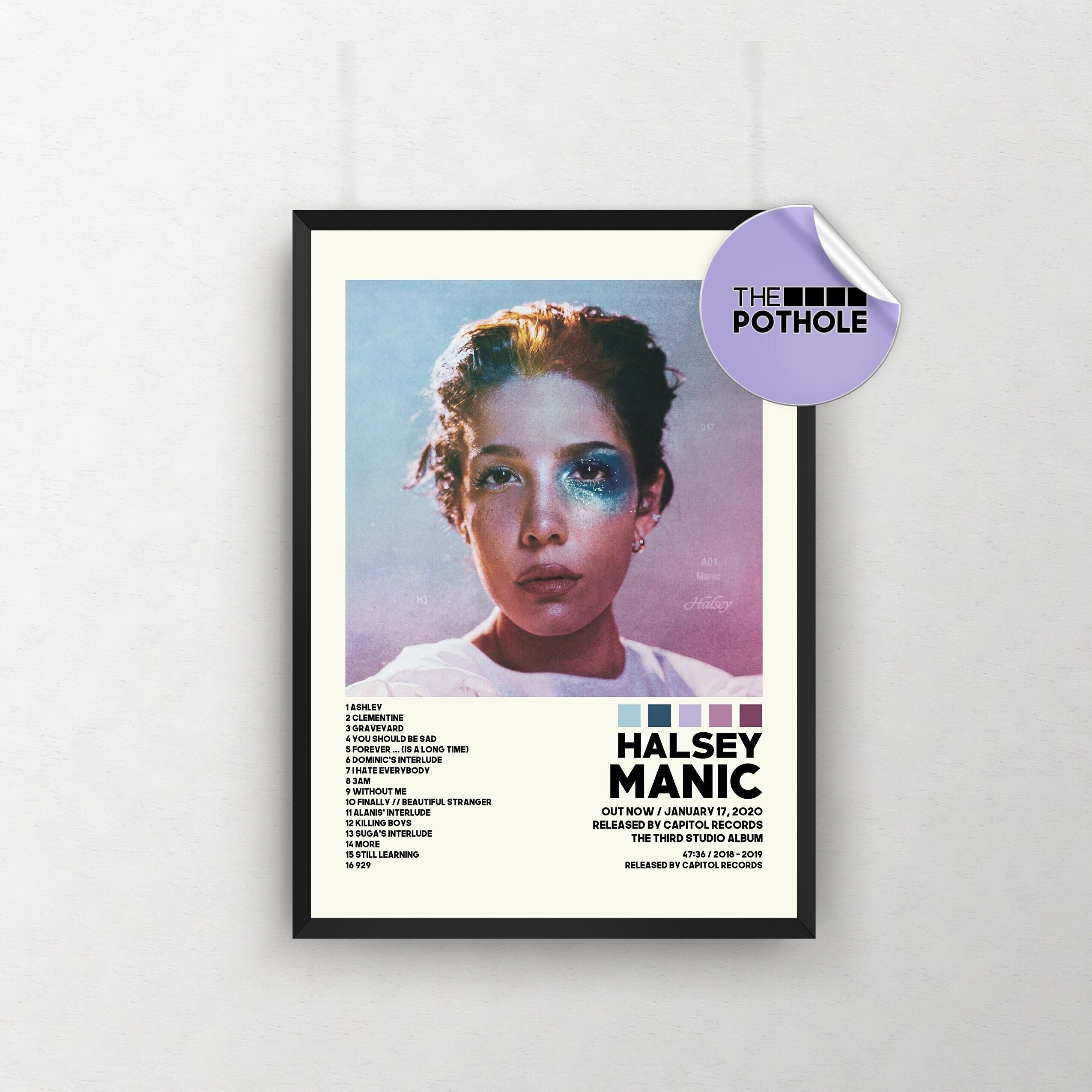 Halsey Manic / Halsey Posters / Manic Poster / Album Cover - Etsy