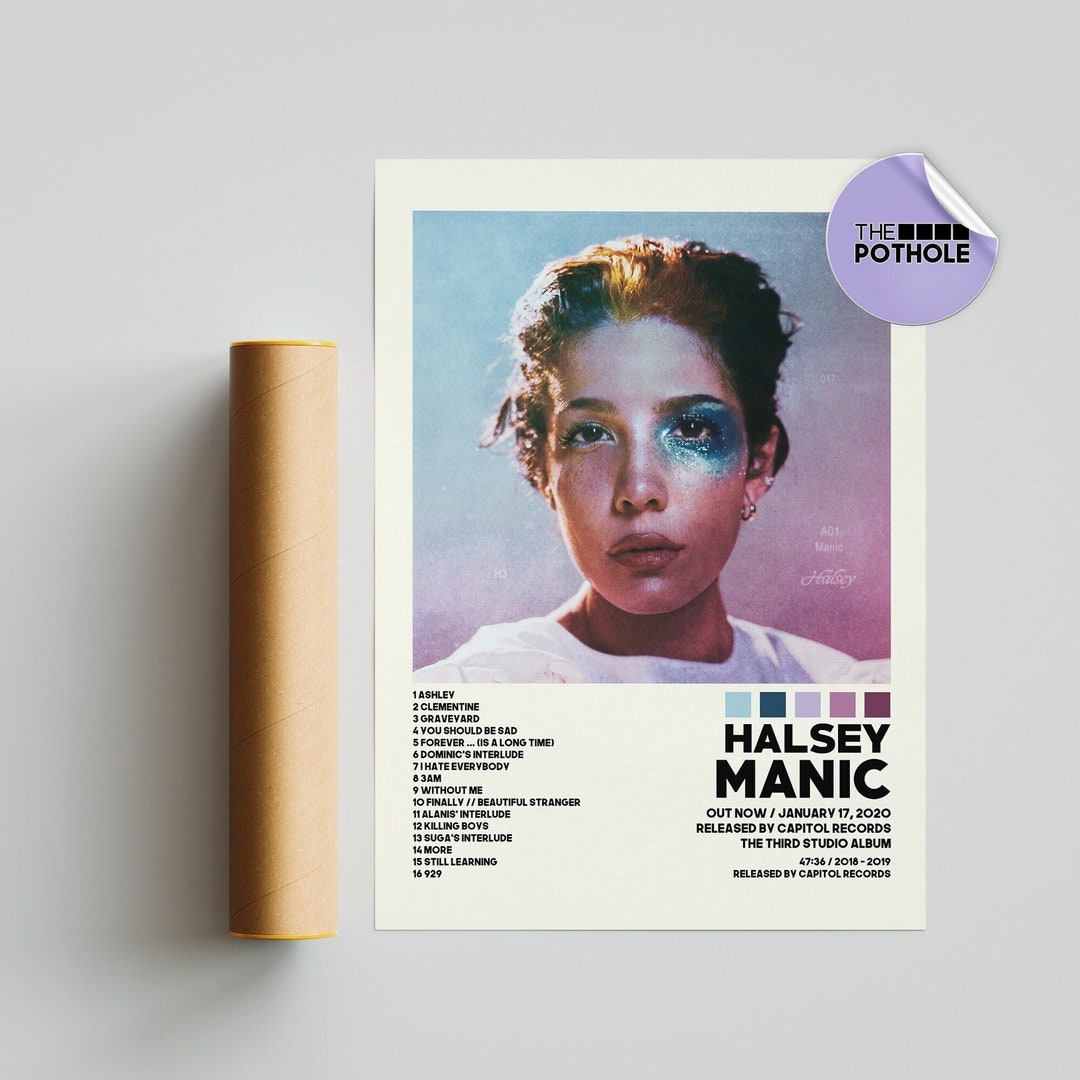 Halsey Manic / Halsey Posters / Manic Poster / Album Cover - Etsy