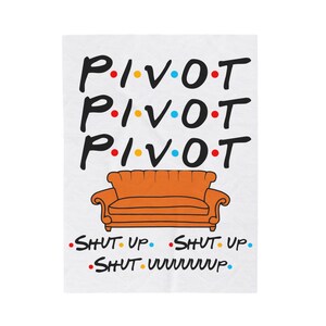 Pivot FRIENDS Fan Plush Blanket ~ the Perfect Gift! - Etsy