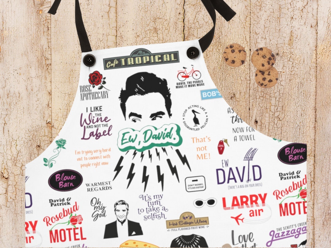 Best of Schitt's Creek Apron, Ew David, Rosebud Motel, Bebe, - Etsy