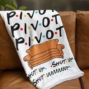 Pivot FRIENDS Fan Plush Blanket ~ the Perfect Gift! - Etsy