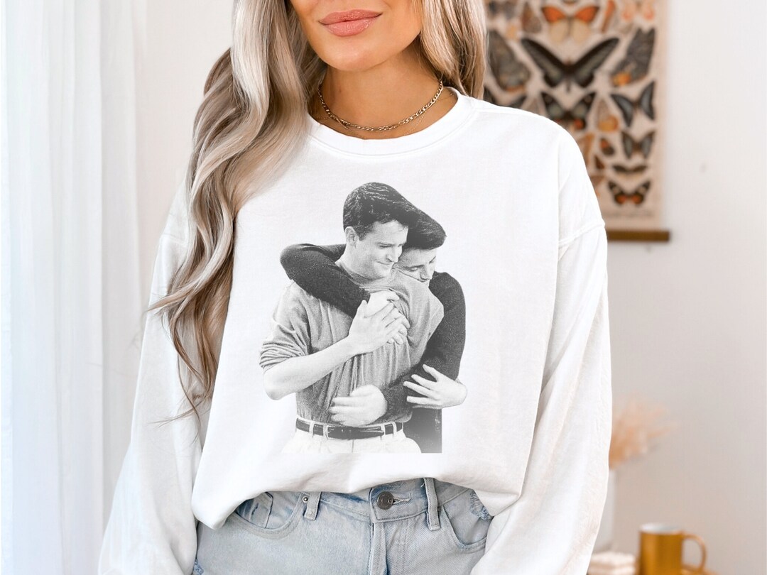Vintage Chandler and Joey Hugging Crewneck Sweatshirt - Friends TV Show ...