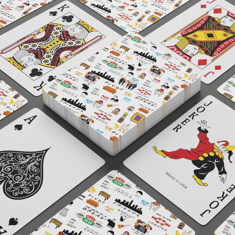 FRIENDS Themed Poker Cards - Etsy