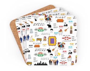 You're My Lobster Coaster Set of 4, Friends TV Show Gift, Pivot Coaster ...