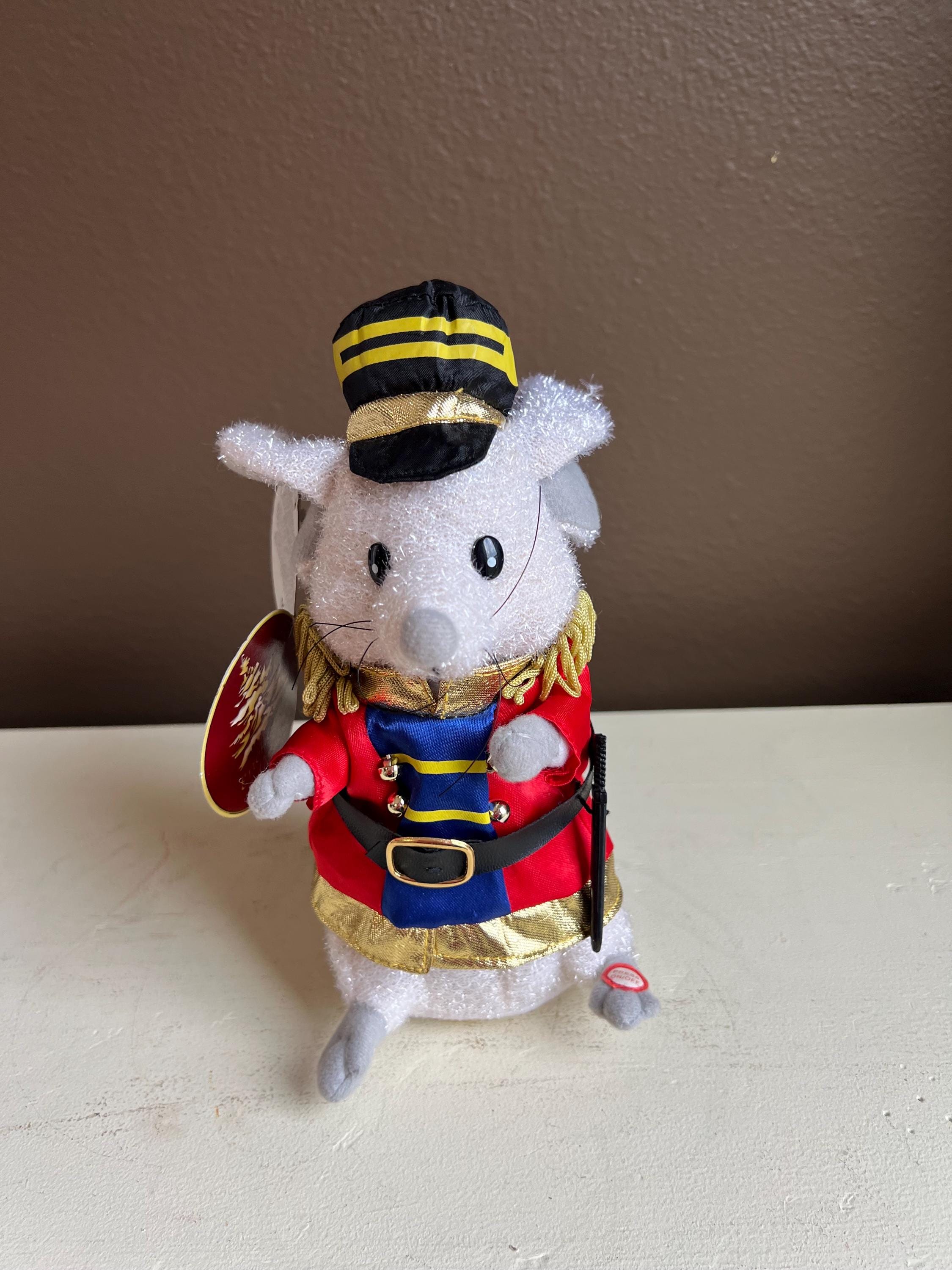 Vintage Gemmy Singing & Dancing Mouse Lights up and Sings Jingle Bells ...