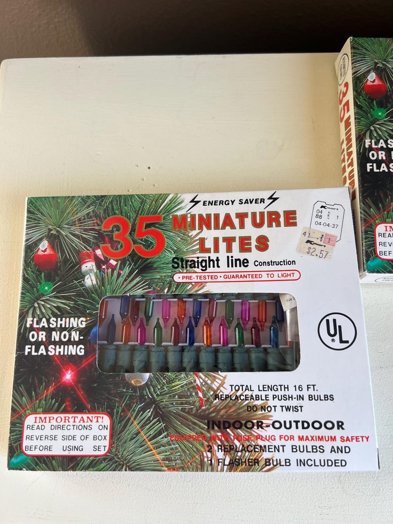 Vintage Kmart Miniature Christmas Lights Indoor or Outdoor 3 Boxes ...