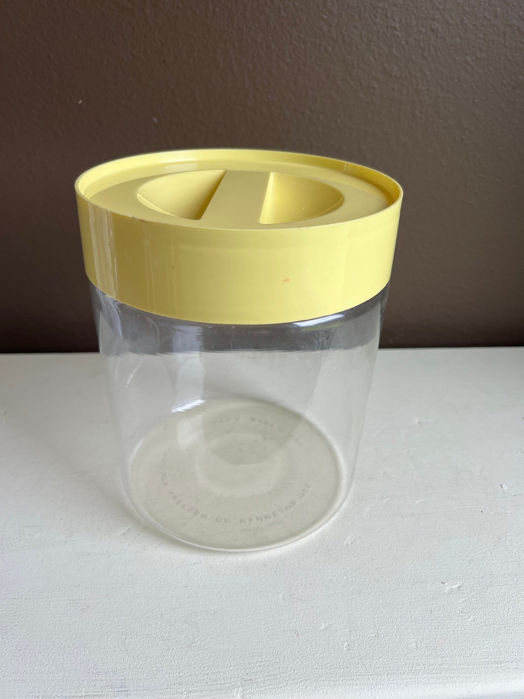 Vintage Pyrex Store N See Glass Canister With Lid 2 Quart Container - Etsy