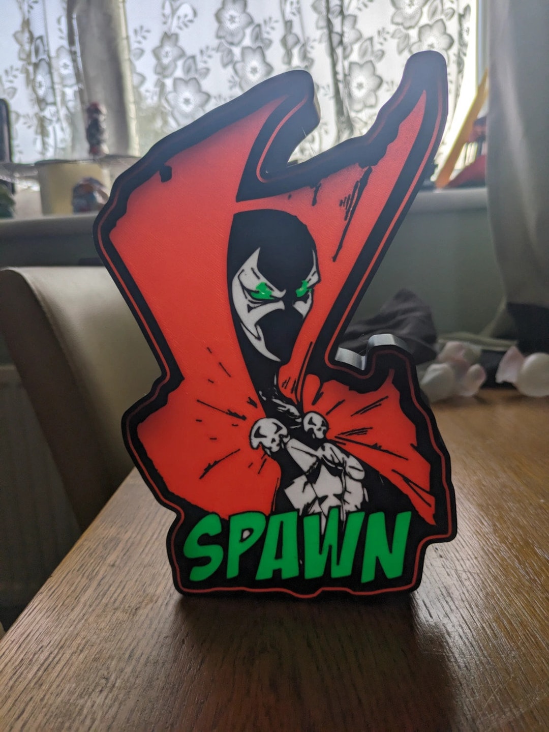 Spawn 3d Printed Led Lightbox Wall Art Decoration Comic Book Art - Etsy