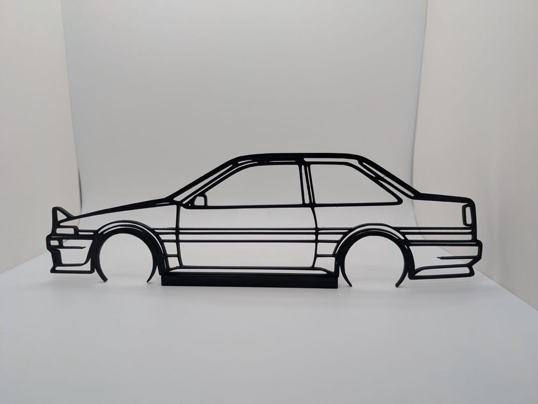 Toyota Ae86 Corolla Levin Gt Apex Silhouette Wall / Desk Art Perfect ...