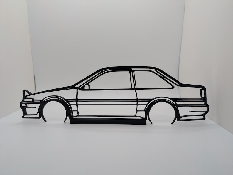 Toyota Ae86 Corolla Levin Gt Apex Silhouette Wall / Desk Art Perfect ...