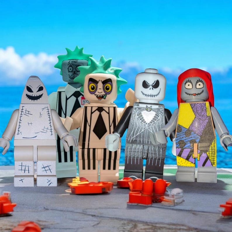 3D Printed Brick Figures – Halloween & Timeless Movie-inspired ...