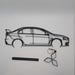 Mitsubishi Evo X Silhouette Wall / Desk Art Perfect Gift for Car Lovers ...