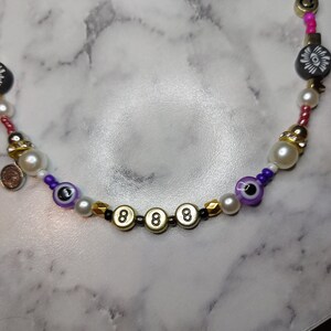 888 Angel Number Abundance Necklace - Etsy
