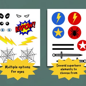 Superhero Turkey in Disguise Kit: Kids Thanksgiving Craft (digital ...