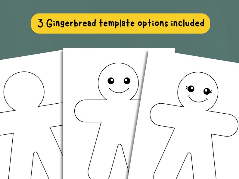 Gingerbread Career Dress-up Craft: Paper Template (PDF Download) - Etsy