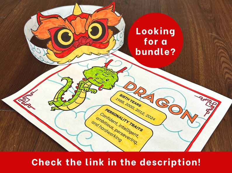 Lunar New Year Paper Crown Craft Chinese New Year 2024 Craft Year of ...