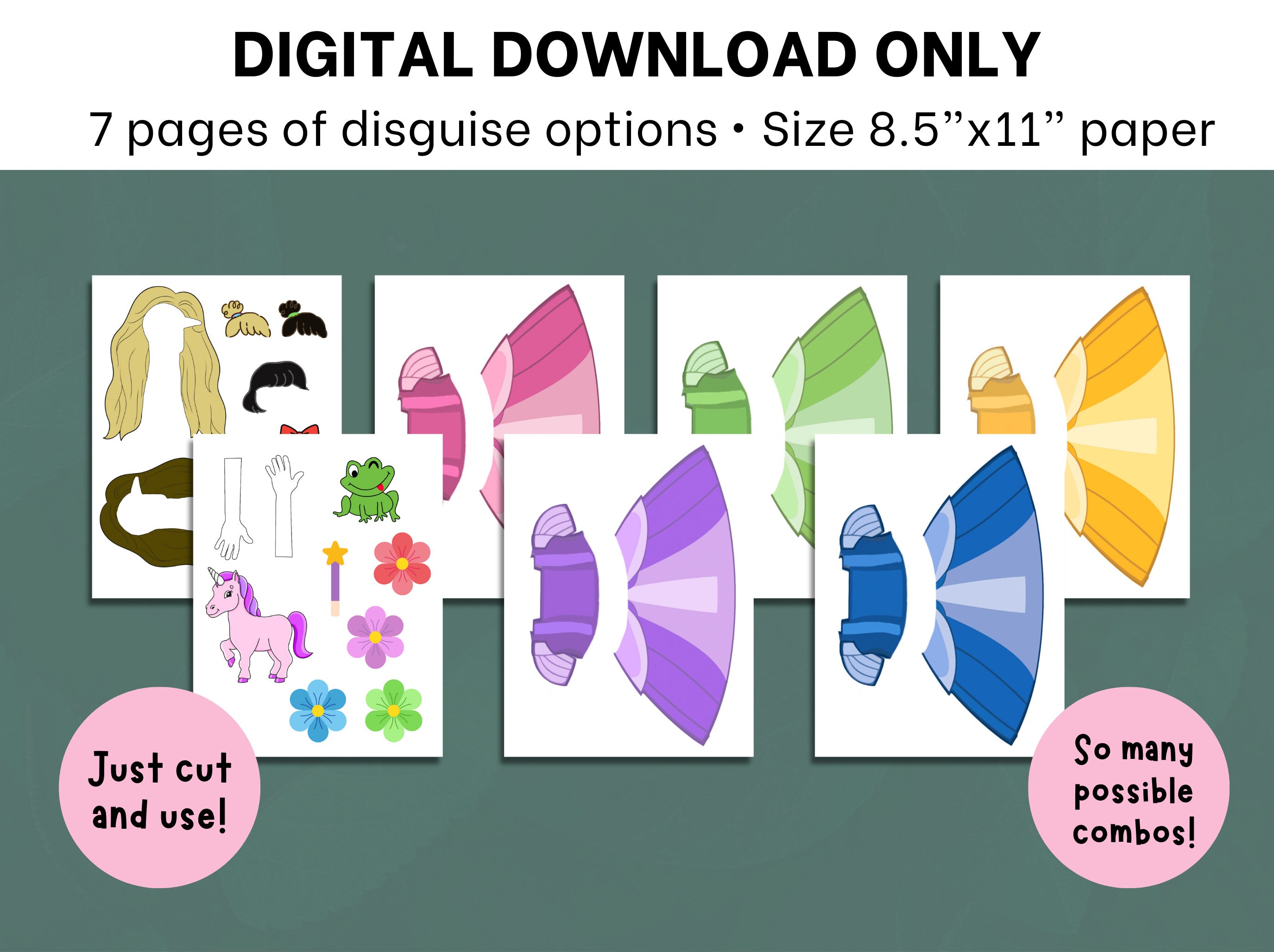 Princess Turkey in Disguise Kit: Kids Craft (digital Download) - Etsy