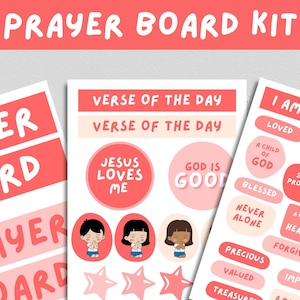 Kids Prayer Board Starter Kit: Christian Affirmations (PDF File) - Etsy