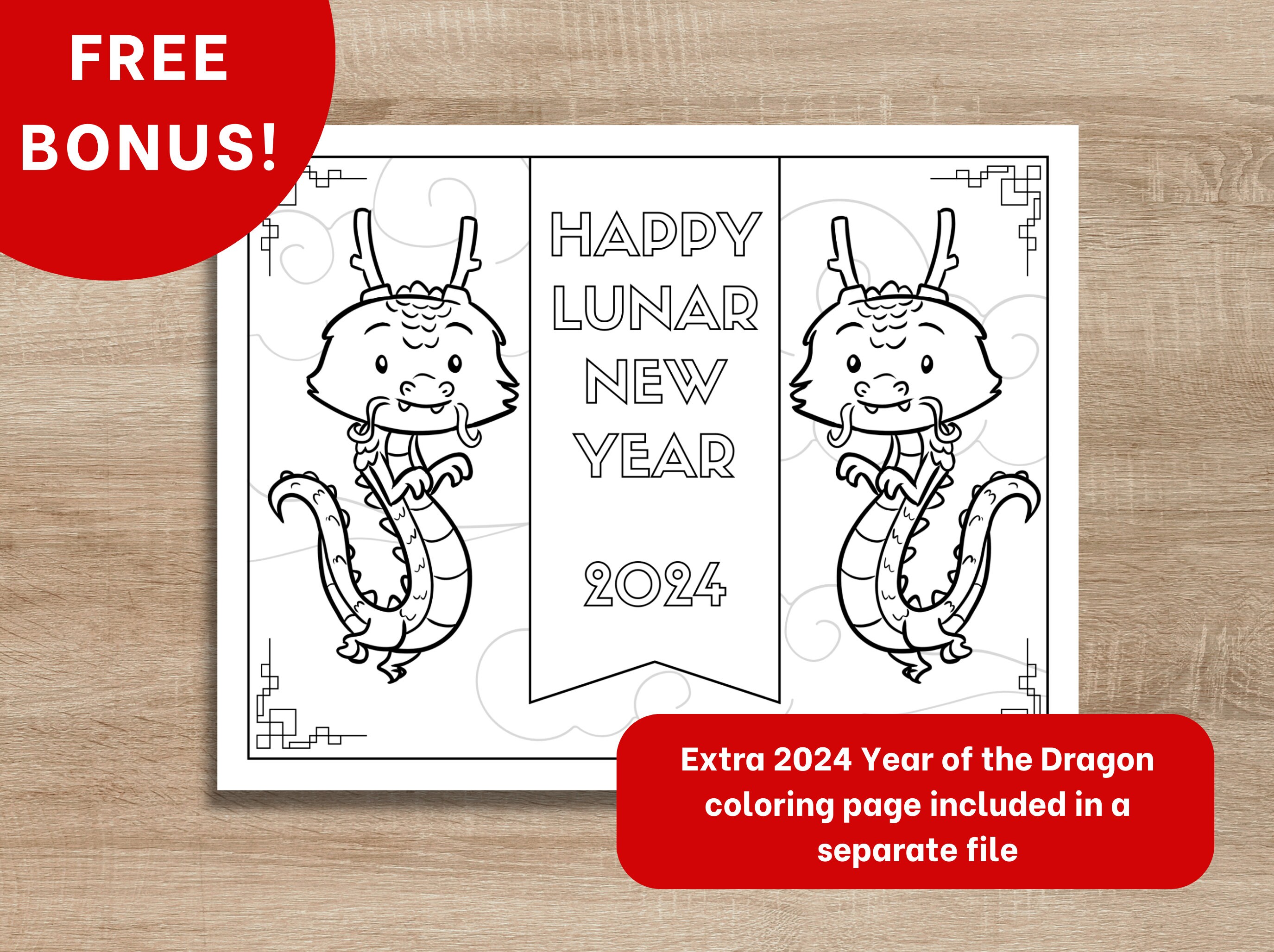 BUNDLE Lunar New Year 2024 Lunar New Year Paper Crown Craft AND Chinese ...