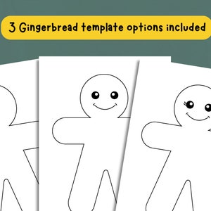 Police Gingerbread Disguise | Kids' Gingerbread Craft Template - Etsy