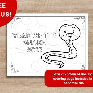 Chinese New Year Coloring Pages | Lunar New Year 2025 for Kids | Year ...